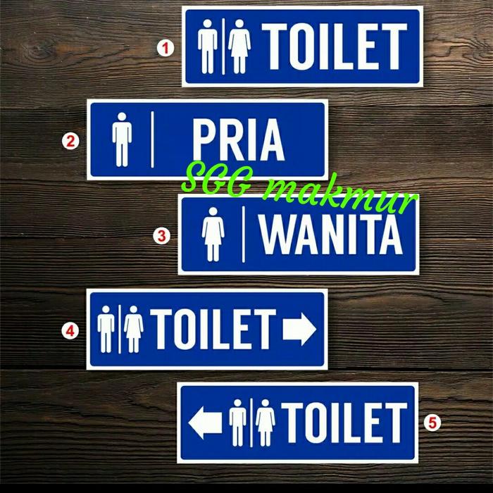 Jual stiker vinyl 8X23 RUANG TOILET/PRIA/WANITA sign rambu k3 - GAMBAR ...