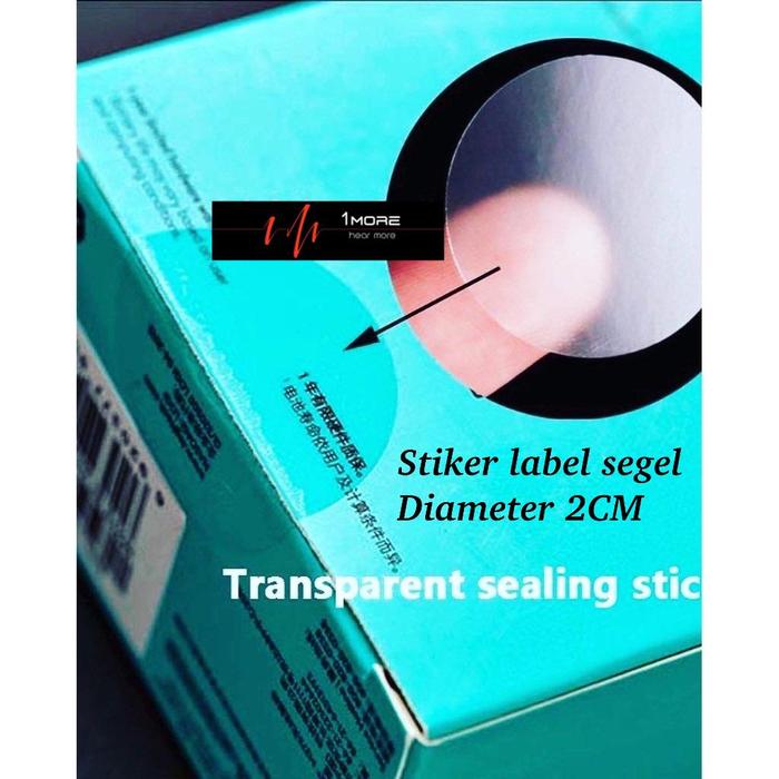 Jual Stiker vinyl bulat polos bening transparan sticker label polos ...