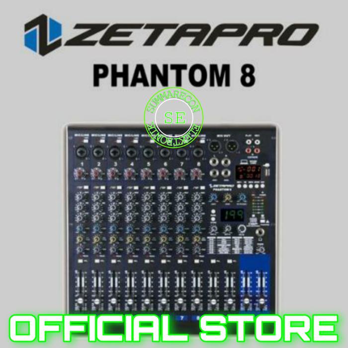 Jual mixer audio 8 channel original zetapro phantom 8 bluetooth usb pc - Jakarta Barat ...