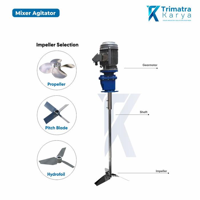 Jual Mixer Agitator low speed 2 - 150, 1000mm - Kab. Bandung Barat ...