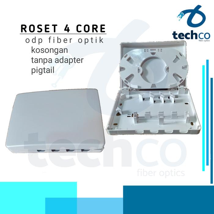 Jual roset 4 core odp 4c kosongan tanpa adapter pigtail SC upc ...