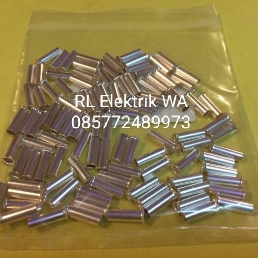 Jual SKUN FERRULES / FERULES 4MM NON INSULATED CORD END TERMINAL ...