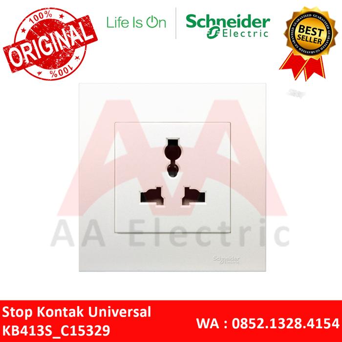 Jual Stopkontak / Stop Kontak Universal 3 Pin 1 Gang 13A Vivace ...