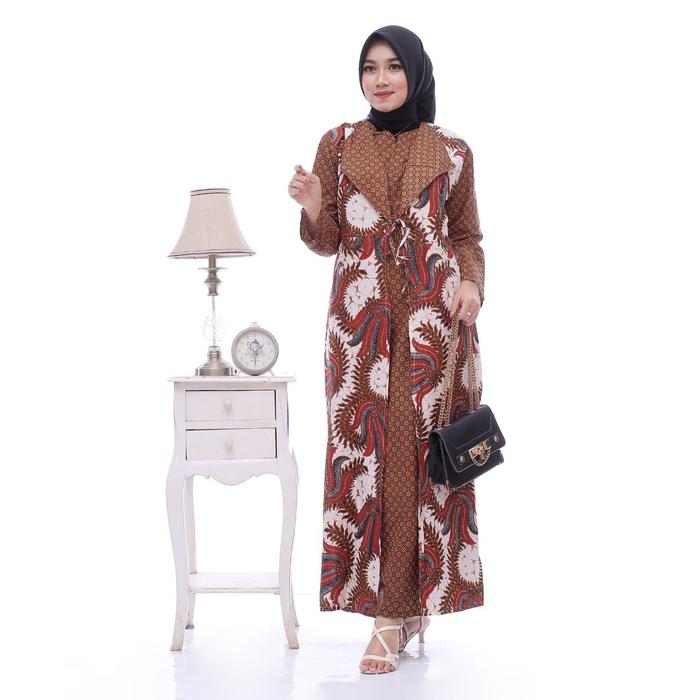 Long Dress Batik Muslim Modern