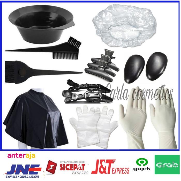 Jual alat cat rambut super lengkap / perlengkapan alat cat atau ...