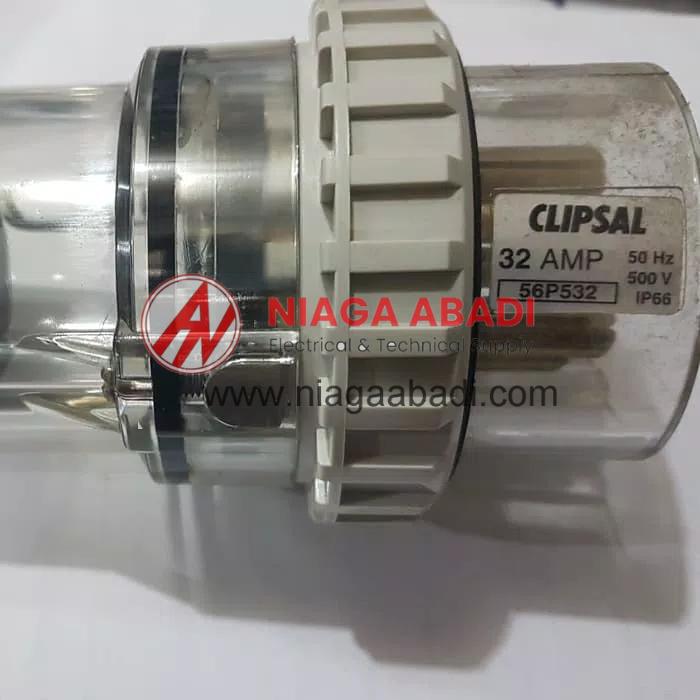 Jual Straight Plug Industrial Clipsal 56P532 32 AMP 50Hz 500V IP66 5 ...