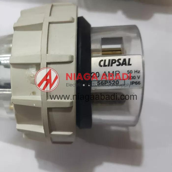 Jual Straight Plug Industrial Clipsal 56P520 20 AMP 50Hz 500V IP66 5 ...