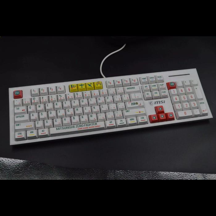 Jual Keycaps PBT Dyesub Japanese Mitsubishi A6M Zero Fighter 118 Keys ...