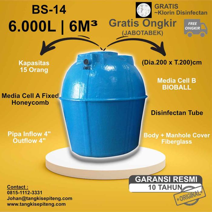 Jual 6000 Liter BIOFIL, BIO SEPTIC, SepticTank BIOTECH, BIOTANK ...