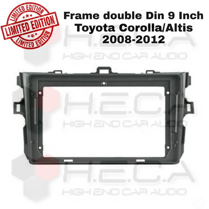 Jual Frame 9 inch TOYOTA COROLLA / ALTIS 2008-2012 Double Din Head Unit ...
