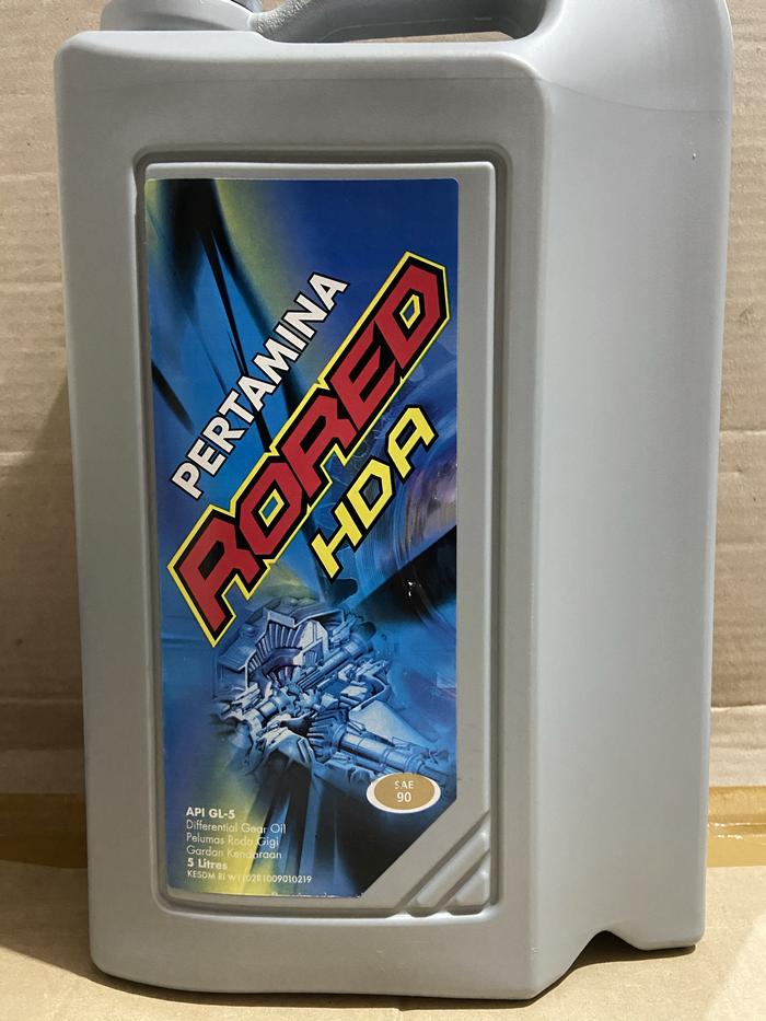 Jual Oli Pelumas Pertamina Rored HDA Sae 90 API GL5 Gear Oil 5L Liter ...