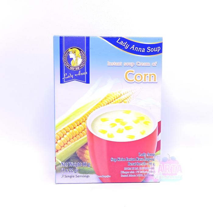 Jual (SUP KRIM INSTAN) LADY ANNA SOUP CREAM OF CORN 66G - Jakarta Utara ...