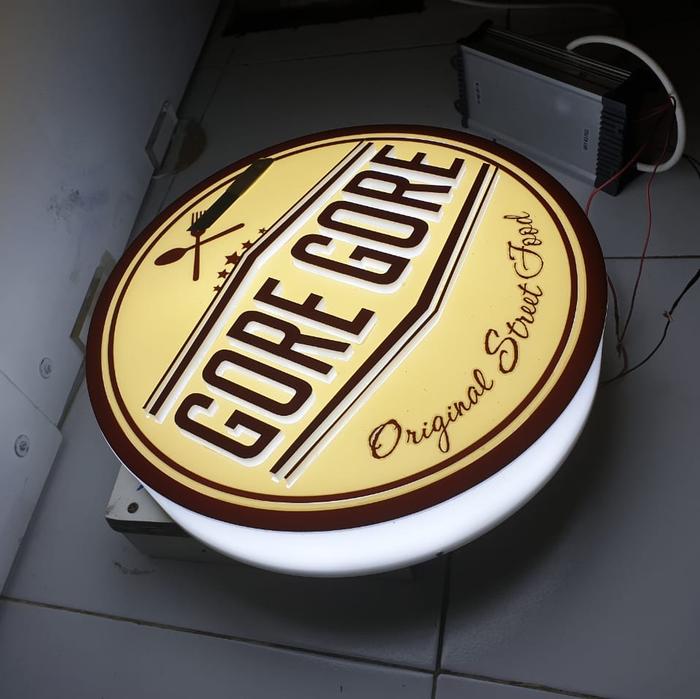 Jual Neon Box Custom / Neon Box Bulat / Kotak / Acrylic LED Indoor ...