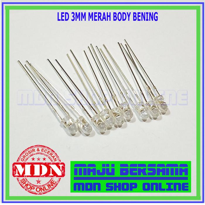 Jual Led Merah 3mm Body Bening - lampu indikator kualitas bagus - Kota Bekasi - MDN SHOP ONLINE ...
