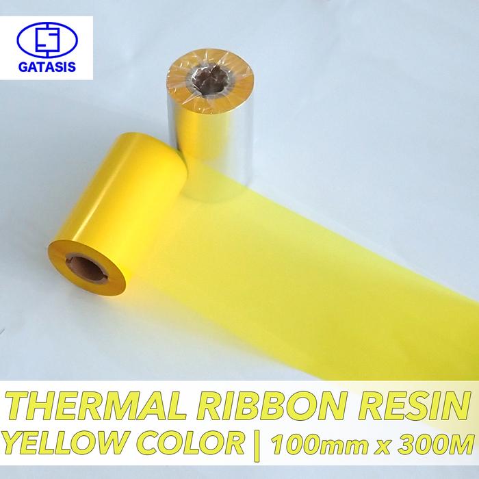 Promo Thermal Ribbon Resin YELLOW COLOR / WARNA KUNING 100mm x 300 ...