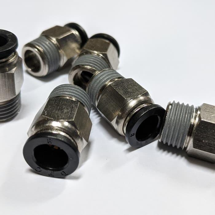 Jual FITTING MALE CONNECTOR 6MM X 1/4" DPC PNEUMATIC PC06-02 - Kota ...
