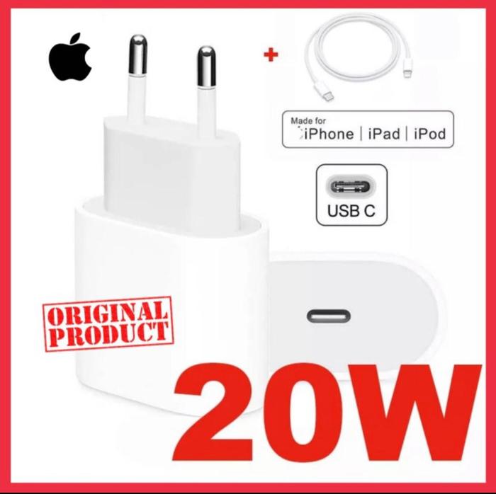 Jual CHARGER KABEL IPHONE 11 12 MINI PRO MAX 20w USB C TO LIGHTNING ...