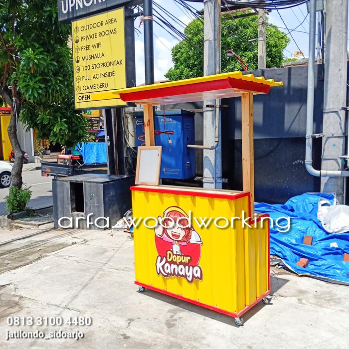 Jual Rombong Gerobak Makanan Minuman Kayu Besi Galvalum Kontainer - Kab ...