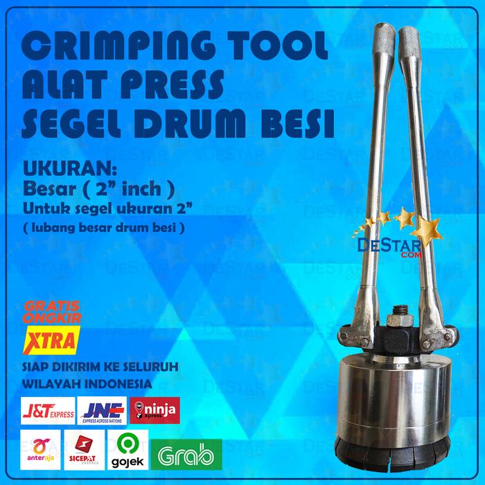 Jual CRIMPING TOOL / ALAT SEGEL PRESS DRUM BESI UKURAN BESAR & KECIL ...