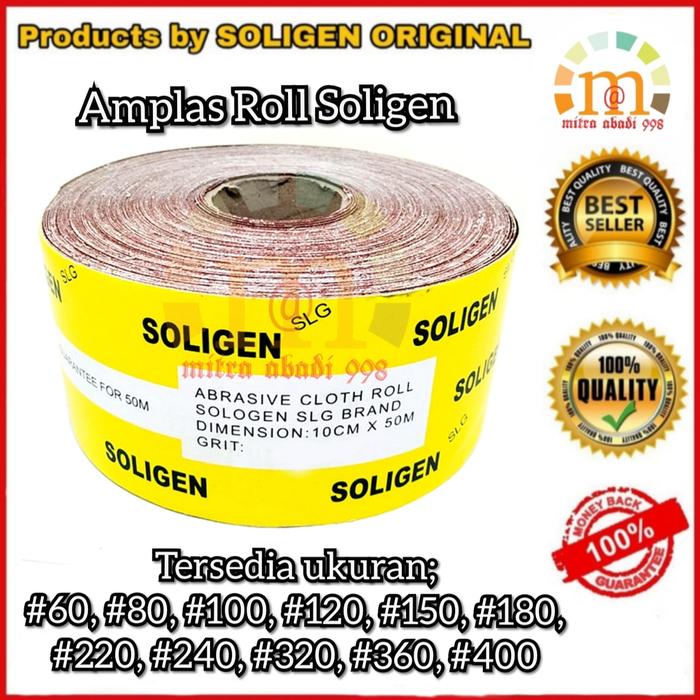 Jual Amplas Roll Soligen Grid #400 - Amplas Meteran Bagus & Awet ...