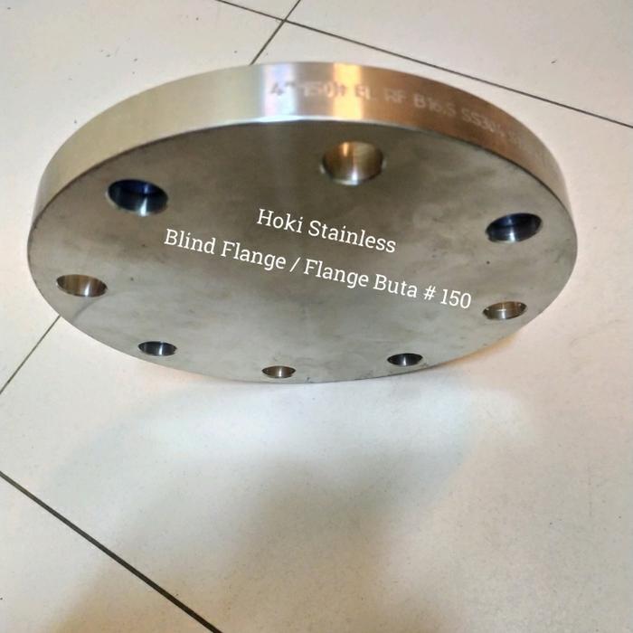 Jual Blind Flange Ansi 150 / Flange Buta Stainless SS304 6" inch / DN ...