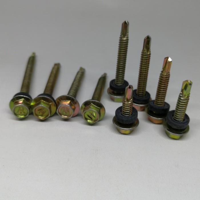 Jual Skrup Roofing WILSON 12x45 baut SDS baja ringan ruping baut reng ...