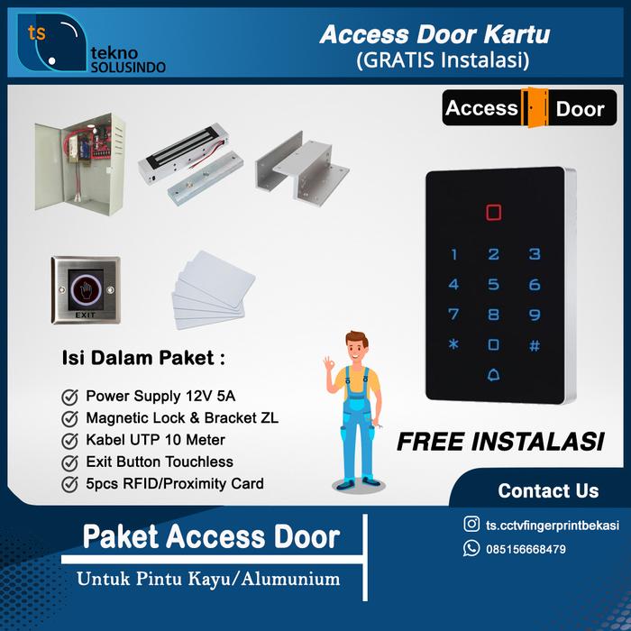 Jual Paket Access Door Akses Pintu Kartu Gratis Pasang Instalasi - Kota ...