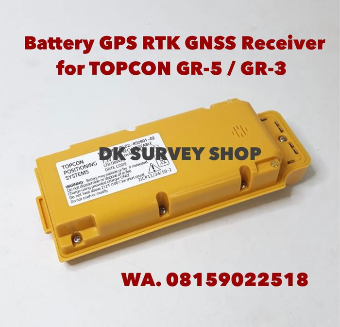 Jual BATTERY RTK GR3 / GR5 BATERAI GPS RTK GNSS RECEIVER TOPCON GR-3 ...