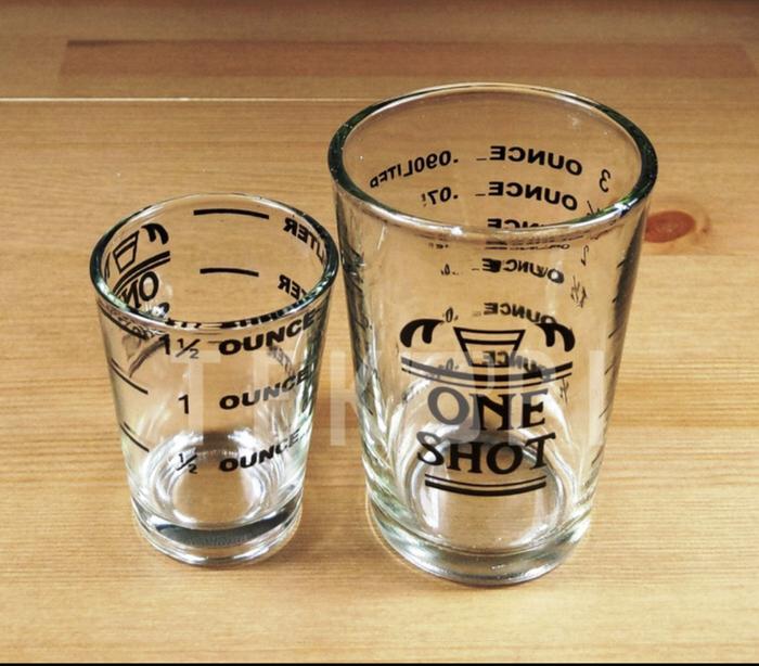 Jual Espresso glass one shot / gelas ukur sloki 45ml / gelas takar one ...
