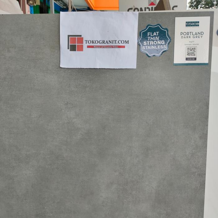 Jual TITANIUM PORTLAND DARK GREY MATT UNPOLISHED 60X120 [FREE ONGKIR ...