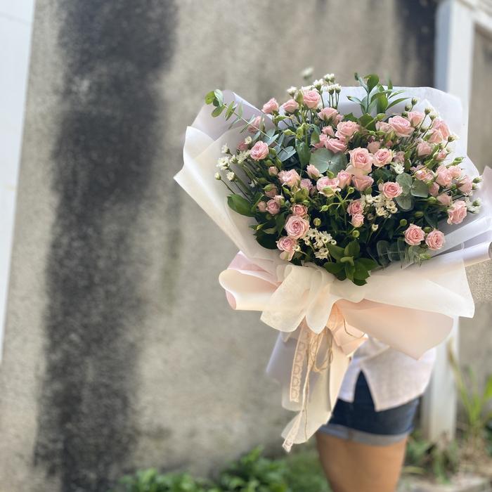 Jual 19 tangkai mix baby rose, Aster & Filler flower Bouquet Buket Bunga - Jakarta Barat ...