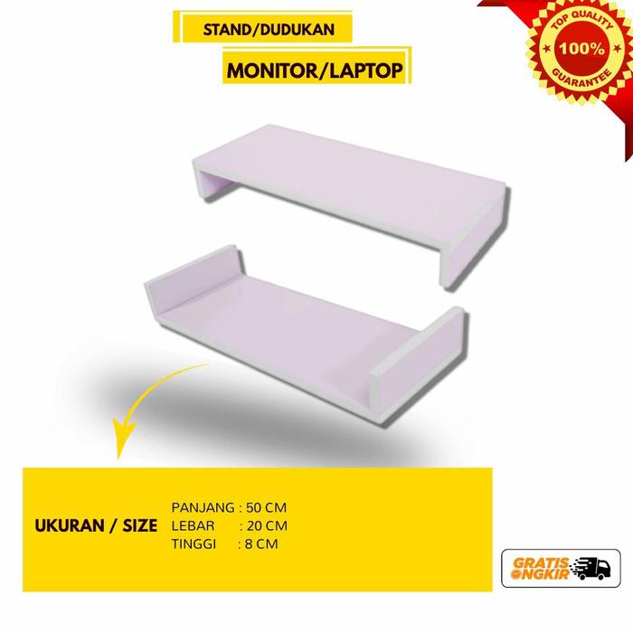 Jual Stand Laptop Meja Dudukan Tatakan Monitor Alas Kayu Asli Rapi Dan ...