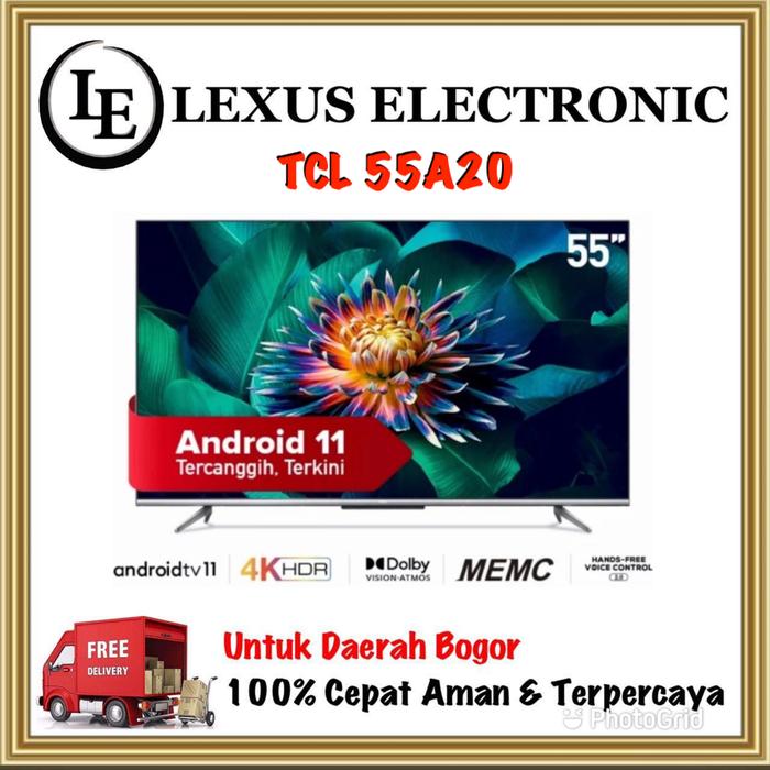 Promo TCL ANDROID TV 55 INCH | 55A20 | A20 | ANDROID 11 | FRAMELESS ...