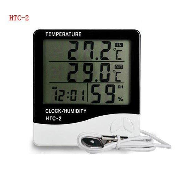 Promo HTC-2 Hygrometer Termometer Huminity HTC2 dengan Layar LCD Besar dan Batre AAA Gratis ...