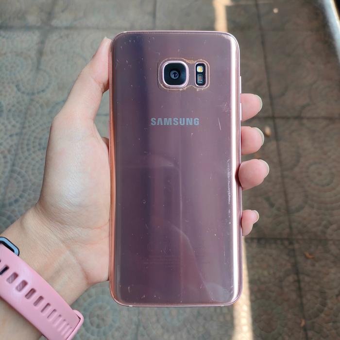 Jual SAMSUNG Galaxy S7 Edge Rose Gold 4GB/32GB Flagship Mesin Normal ...