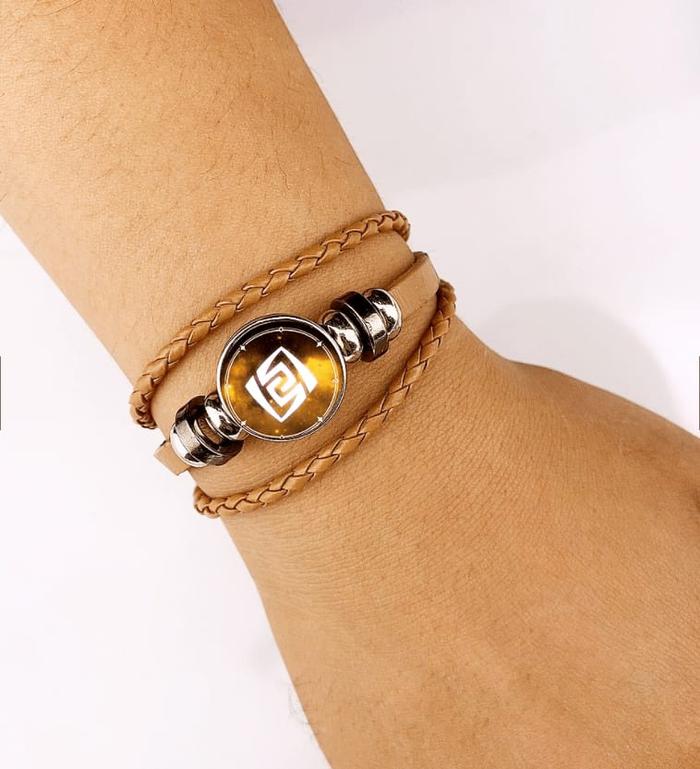 Jual Genshin Impact Vision Bracelet Gelang Cryo Geo Pyro Hydro Electro ...