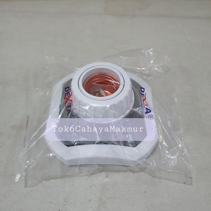 Jual Fiting/Fitting Plafon/Rumah Lampu Plafon E27 Segi 4 Dexta DX-505 ...