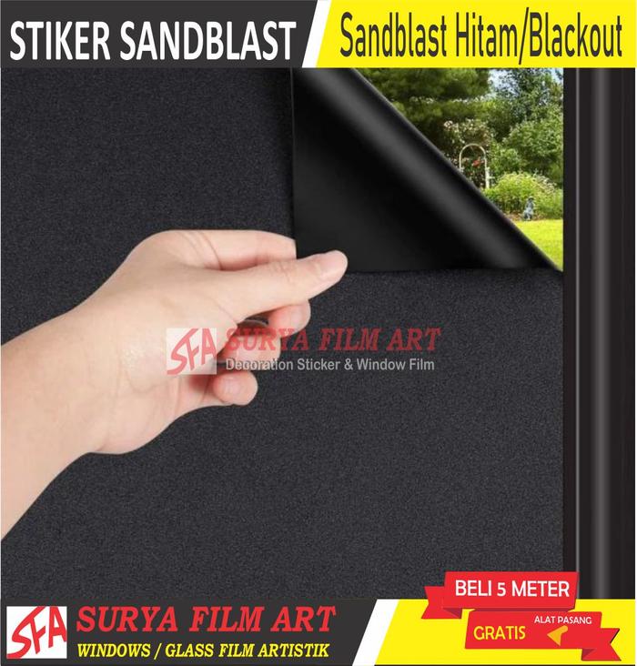Jual Stiker Sticker Sandblast Hitam Stiker Sandblast hitam - Kota ...