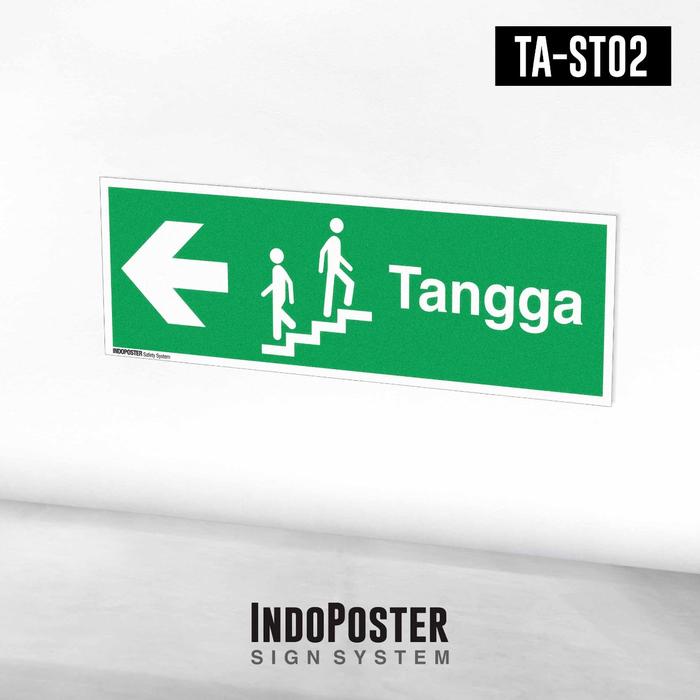 Jual Stiker Label K3 Safety Tanda Arah Tangga Kiri - S - Kab. Bandung ...