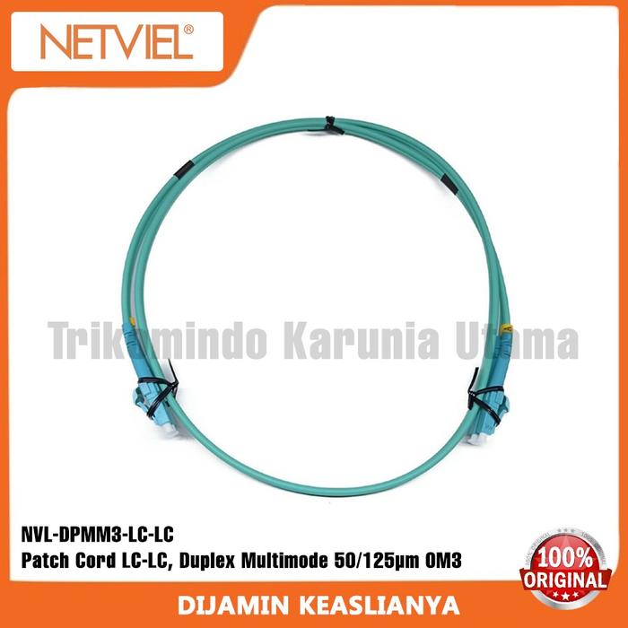 Jual Netviel Patch Cord Fiber Optic LC-LC Duplex MM 50/125um OM3 50 ...