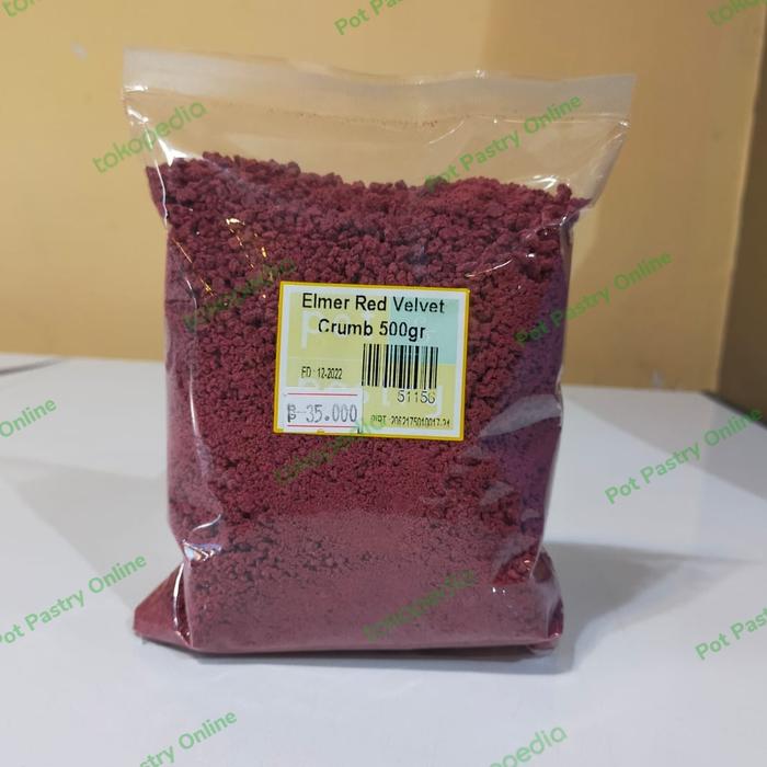 Jual elmer red velvet crumb 500gr / crumbs red velvet - Jakarta Utara ...