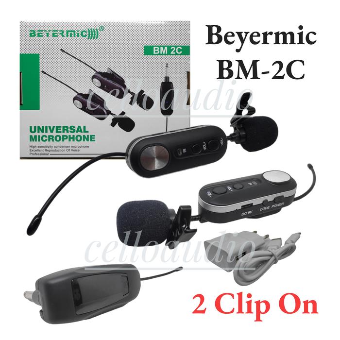 Jual Mic Wireless Beyermic BM-2C 2 Mic Clip On - Jakarta Barat ...
