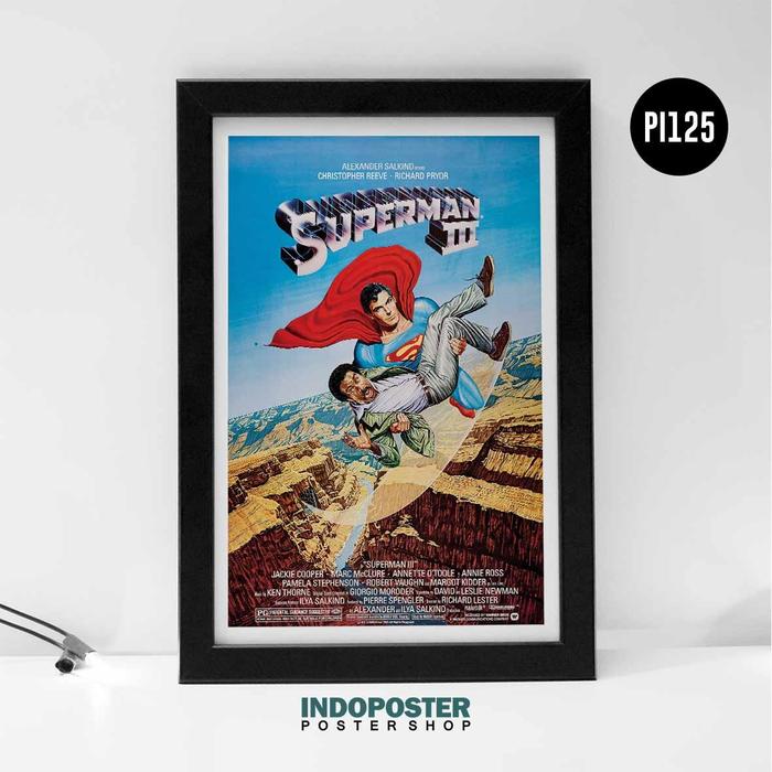 Jual Poster Film Jadul DC Superman III 1983 Classic A4 30x20cm - Kab ...