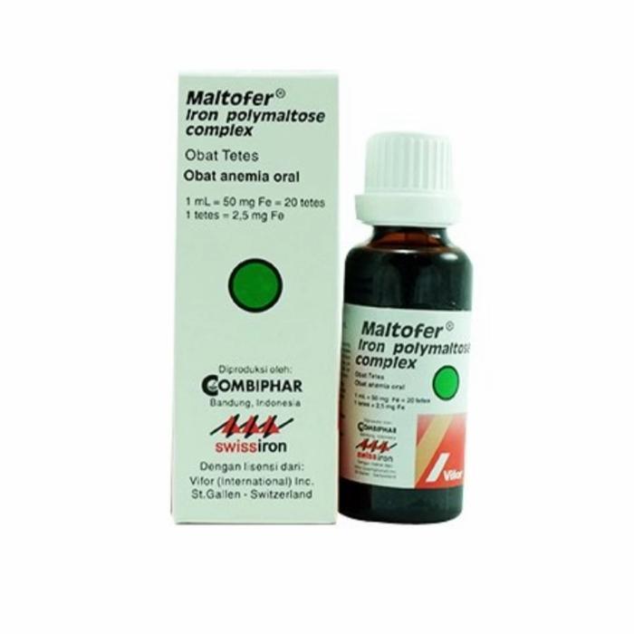 Jual MALTOFER DROPS 30 ML suplemen penambah darah tetes zat besi anemia ...