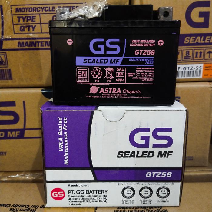 Jual aki kering GS ASTRA gtz5s beat,Mio,vario - Kota Tangerang - awie ...