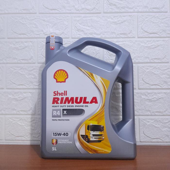 Jual Oli shell rimula R4 X 15w-40 diesel isi 5L-original scan barcode ...