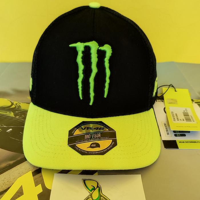 Jual Topi Original SPONSOR VALENTINO ROSSI 46 MONSTER ENERGY 2020/2021 ...