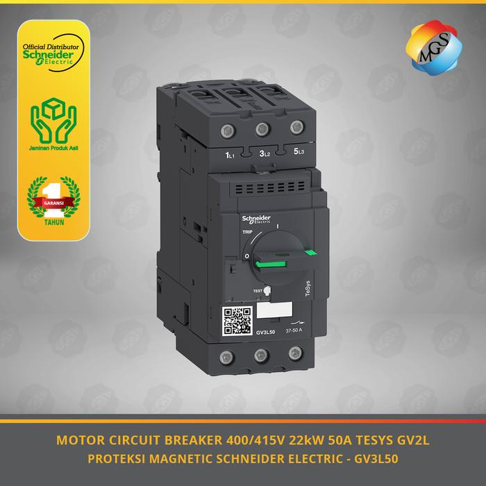Promo SCHNEIDER GV3L MOTOR CB MAGNETIC 50A EVERLINK - GV3L50 Cicil 0% ...