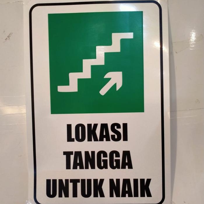 Jual SIGN STICKER LOKASI TANGGA NAIK UKURAN 20X30CM - Jakarta Barat ...