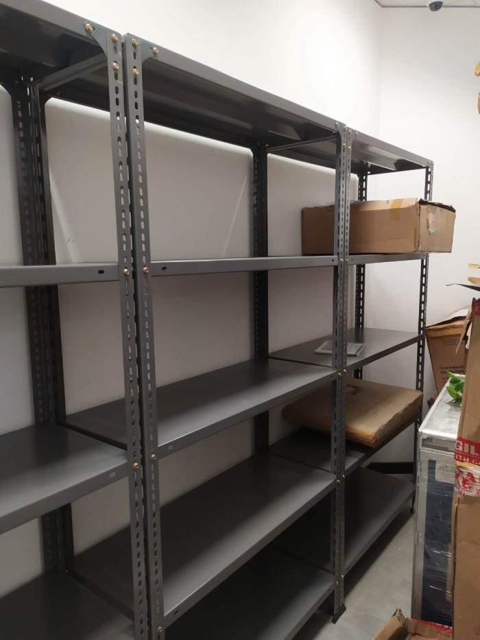 Jual Rak Besi Siku Berkualitas P 100 x L 50 x T 200 cm 5 susun . Rak ...